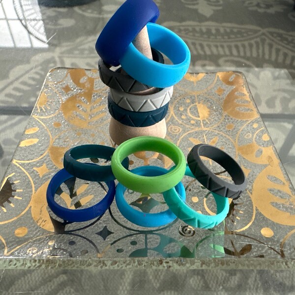 NEW Custom Silicone Wedding Ring for Women Customized Wedding Band - Etsy