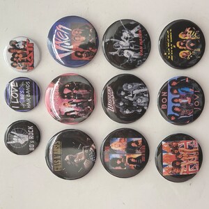 MTV 80's Music Television Rock Pop New Wave Rap Pinback Buttons 1 Pins ...