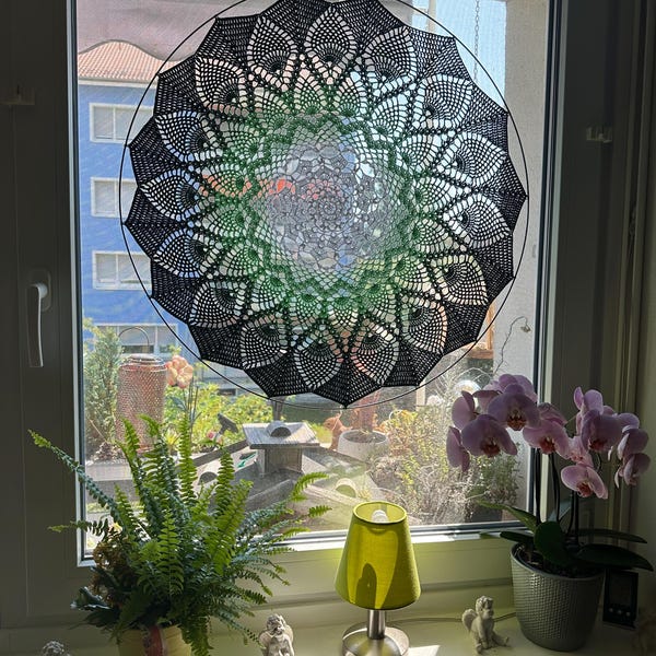 Elsa Crochet Mandala Pdf Pattern Only Charts Diagram Etsy