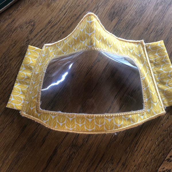 In the Hoop 5x7 Face Mask With Clear Opening and Nose Wire Insert 100% ...