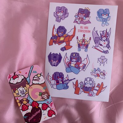 TF MTMTE TFA Starscream Sticker Sheets - Etsy