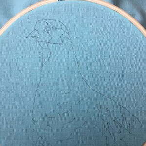 Heron Hand Embroidery Pattern, PDF Heron Embroidery Pattern ...