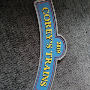 Personalised Train Nameplate Door Plaque Sign 3D Printed - Etsy UK