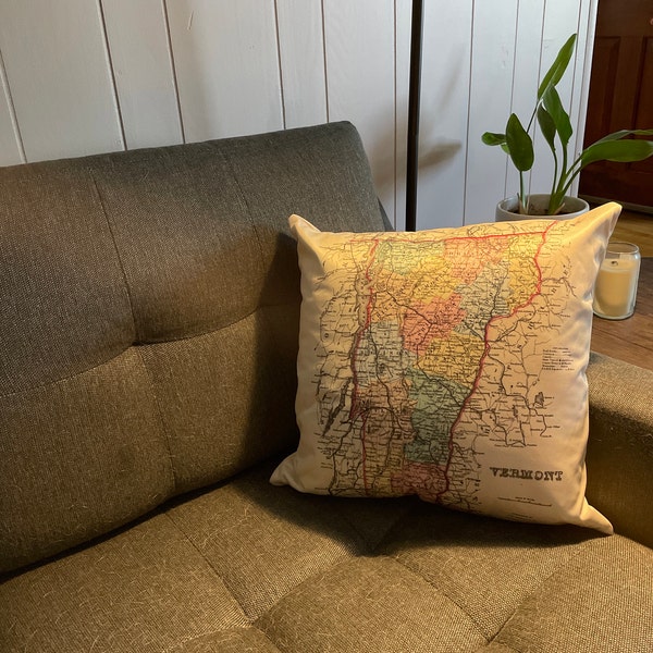 Custom Map Pillow - Personalized Home Decor Couch Throw Pillow - Etsy