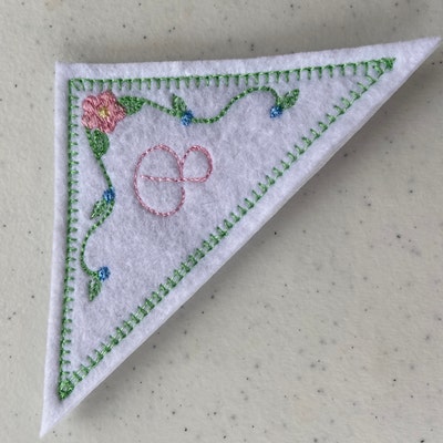 Floral Corner Bookmark Machine Embroidery Design, Digital Design ...