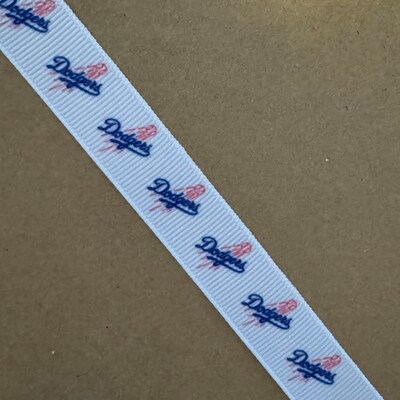 Hockey Ribbon 7/8 Inch Grosgrain Ribbon is White With Black Hockey ...