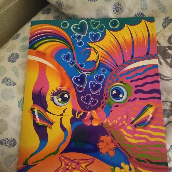 Vintage Lisa Frank Max Splash Whale Dolphin Penguins 5 Ring Pencil ...