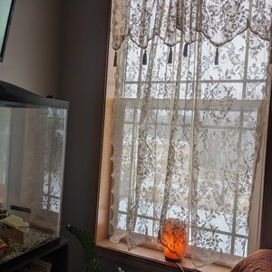 Lace Window Scarf for Gothic Decor or Victorian Decor in 2 Sizes. Goth ...