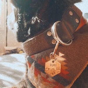Dog Tags Dog Tags for Dogs The Palms Dog Tag with Palm | Etsy