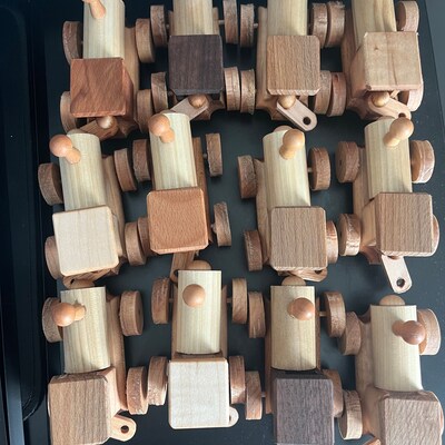 Custom Handmade Wooden Train Set - Etsy