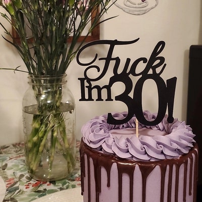 30 Cake Topper 30th Cake Topper 30th Birthday Party Decoration 30th ...