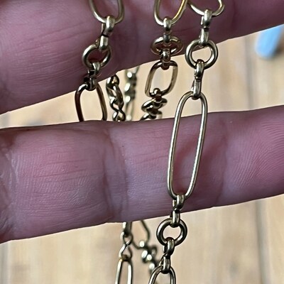 Little Corey Chain, Large Fancy Brass Chain, Jewelry Making Chains ...