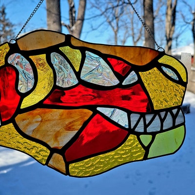 Stained Glass Pattern: i Love You Hand Sign Set - Etsy