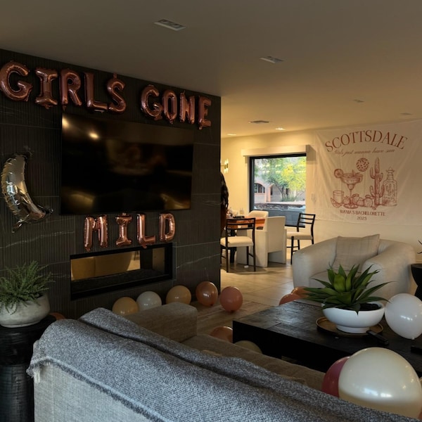 Girls Gone Mild Letter Balloon Kit Bachelorette Party Decorations ...