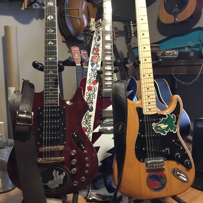 Randy Rhoads Polka Dot V Replica Guitar Strap, Full Length Strap - Etsy