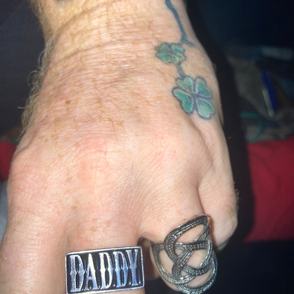 Customized 5 Letters Monogram Ring Name Ring Personalized Initials Gift ...