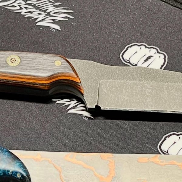 Japanese Hidden Tang Wakizashi Blade, Long Tanto Knife Blank, N690 ...