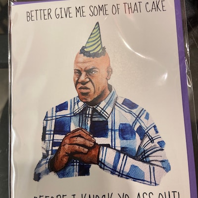 Funny 'debo Knock Yo Ass Out' Birthday Card Happy - Etsy