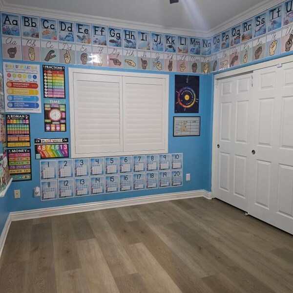 Classroom Ocean Theme ABC Wall Posters, Sea Classroom Theme Posters ...