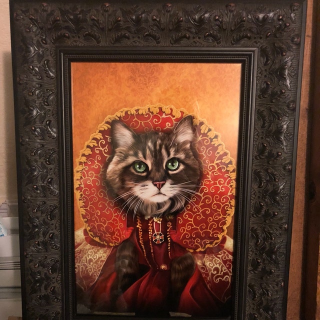 CUSTOM PET PORTRAIT Royal Pet Portrait Victorian Pet Portraits | Etsy