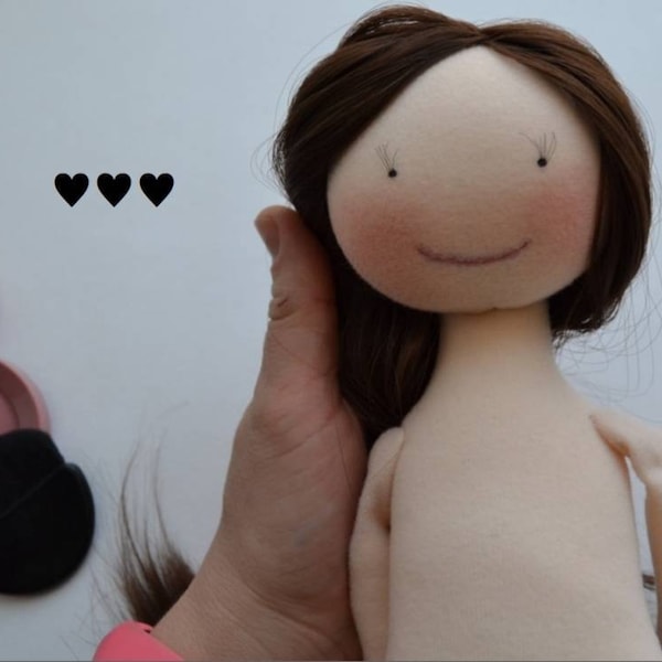 Easy Doll Sewing Pattern DIY Your Own Doll Tutorial - Etsy
