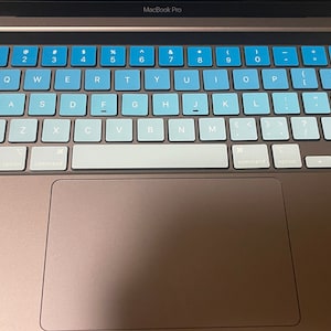 Blue MacBook Keyboard Keys Skin MacBook Keys Stickers MacBook Air 13 ...
