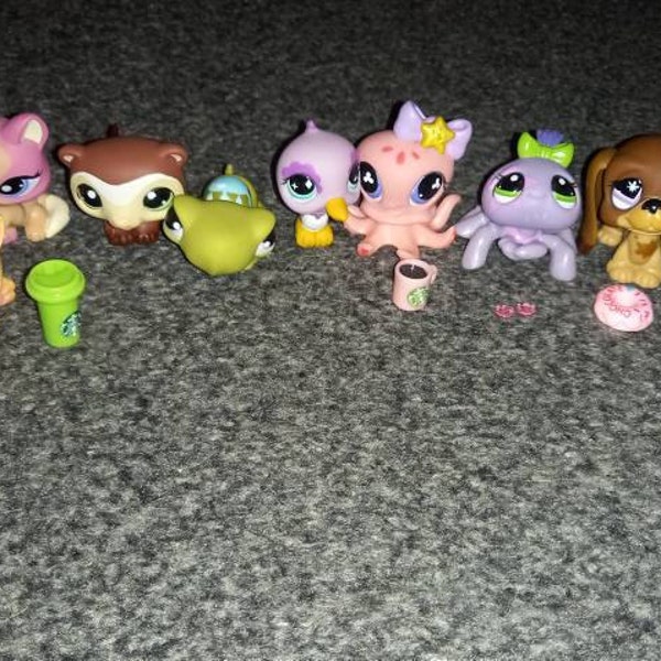Littlest Pet Shop Rare Vintage LPS Horses Alpaca Llama Glitter Deer ...