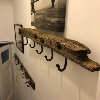 Wrought Iron Hooks Hand Forged, Round - Etsy