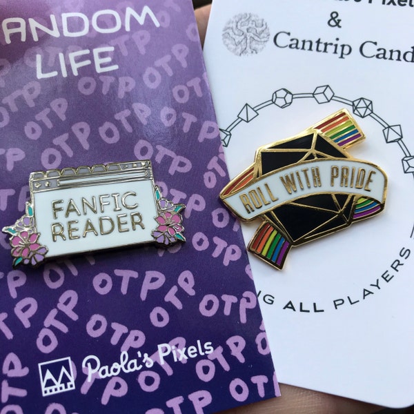 Fanfic Pin, Fandom Enamel Pin, Anime Enamel Pin, Fanfic Reader Enamel ...