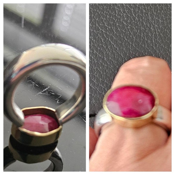 Indian Ruby Ring, 925 Sterling Silver Ring, Handmade Ring, Statement ...
