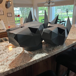 Commedia Dell Arte Mask Set 3D Papercraft Mask Template - Etsy