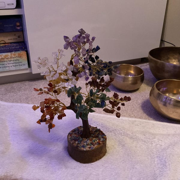 Chakra Crystal Tree, Healing Crystal Tree, Gemstone Tree, Tree of Life ...