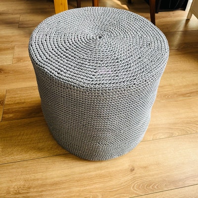 Crochet Pattern Stool Cover, Crochet Stool Cover Pattern, Crochet Home ...