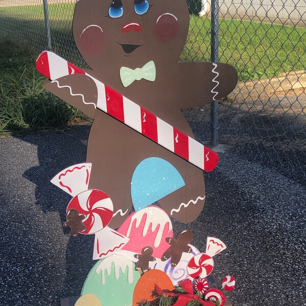 Gingerbread Man Porch Sign SVG File Holiday Sign- Winter Porch Sign SVG ...