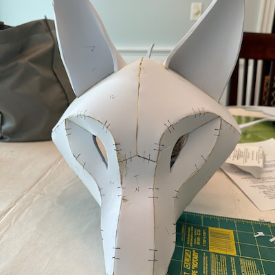 Wolf Therian Mask Kit Ready to Glue Foam and Digital Pattern - Etsy