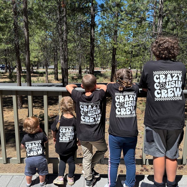 Crazy Cousin Club Shirt, Personalized Name Kids Shirt, Cousin Crew ...