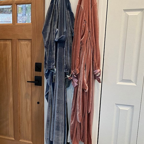 Velour Long Robe | Velvet Robe | Warm Robe | Maxi Velour Dress | Women ...