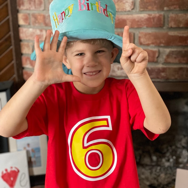 Kids Tie Dye Shirt | Number Shirt | Birthday Number Shirt ...