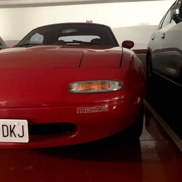 Mazda Miata Front Bumper Logo; Like OEM Decal, Vintage Styles Available ...