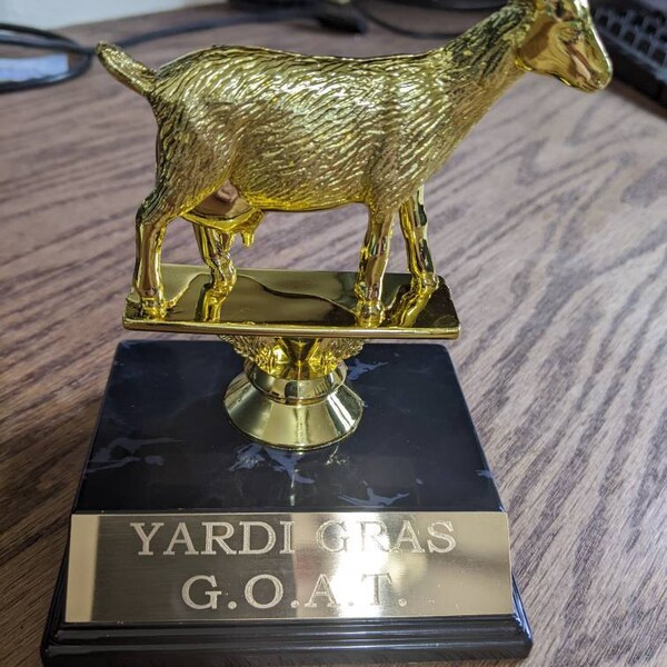 Goat Award Trophy. Greatest of All Time, G.O.A.T. Free Engraving. - Etsy