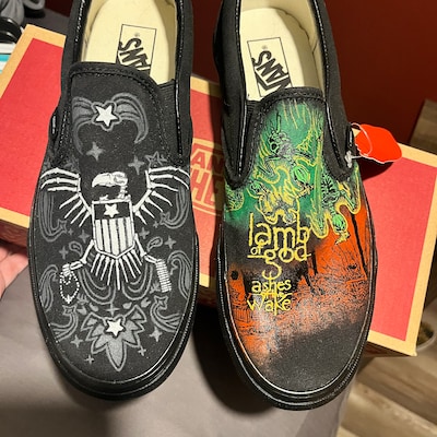 Custom Painted Vans // Completely Customizable Handpainted Shoes / Slip ...