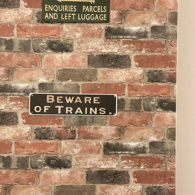 Train Station Sign, Ticket Office Sign, Hobby Trains Decor, Vintage ...