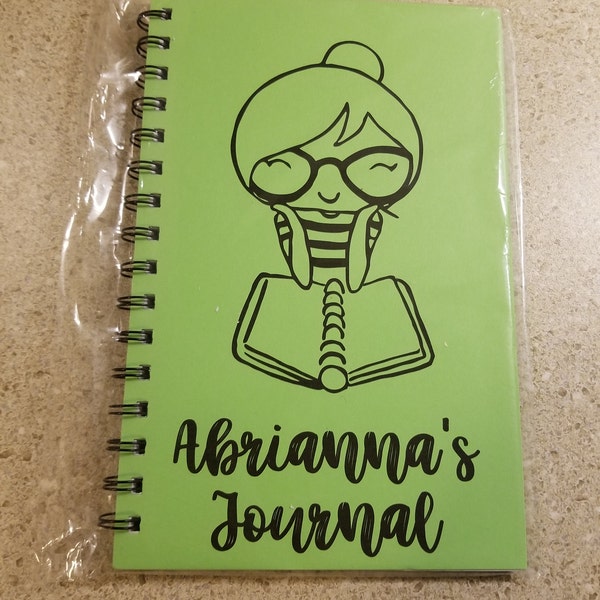 Personalized Journal, Personalized Notebook, , Stylish Girl, Cute ...
