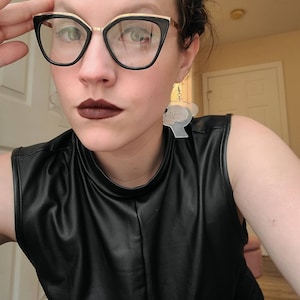 See Through Skeleton Animals and Skull Earrings - Etsy