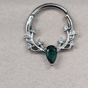 14K Gold Black Nose Ring Set 20g/2mm Nose Stud/cz Gemstone Nose Stud ...