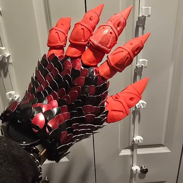 Dragon Scale Gauntlets Knitted Dragonhide Armor Elbow Length Custom ...