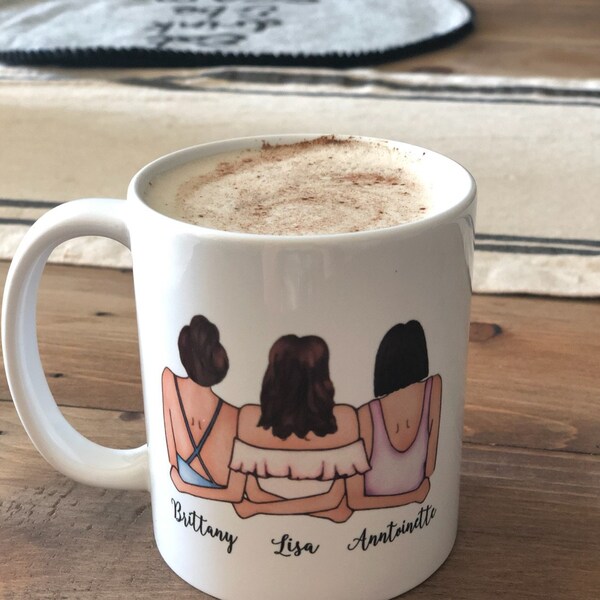 3 Best Friends Gift | Three Best Friends Mug | Best Friend Gift | 3 ...