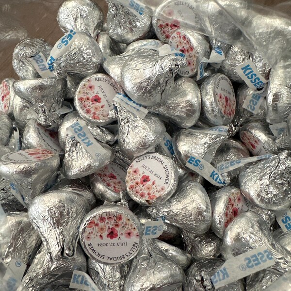 Custom Photo Personalized Hershey Kiss Labels Stickers, 108 ...