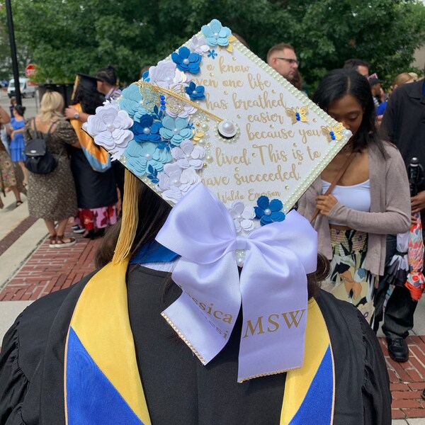 Custom Graduation Cap Topper Personalized Grad Cap Senior Class of Gift ...