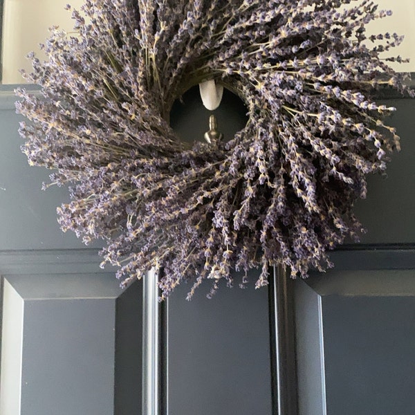 Dried Lavender Wreath, Lavender Wreath, Dried Wreath, Rustic Wreath - Etsy